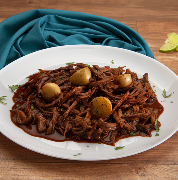 Imagen receta Falda de res con papa cambray con Salsa de Chiles ...
